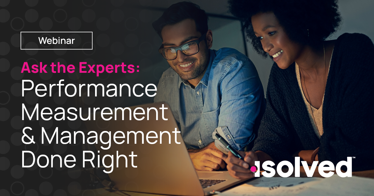 Performance Measurement & Management Done Right On-Demand Webinar